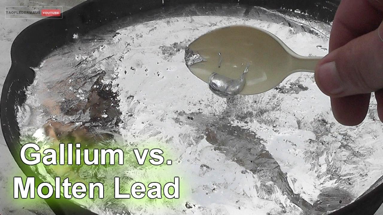 Gallium vs Molten lead - Will they MIX? - YouTube