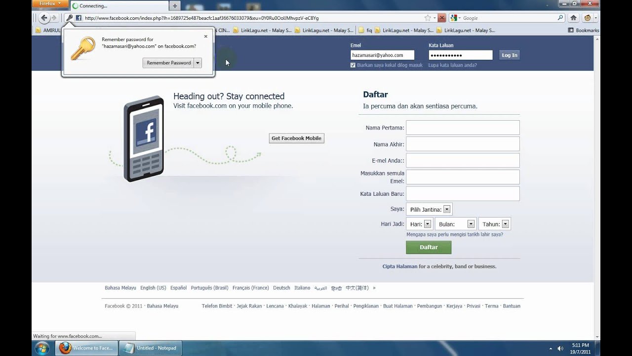 Cara Untuk Buka Facebook[HD] - YouTube