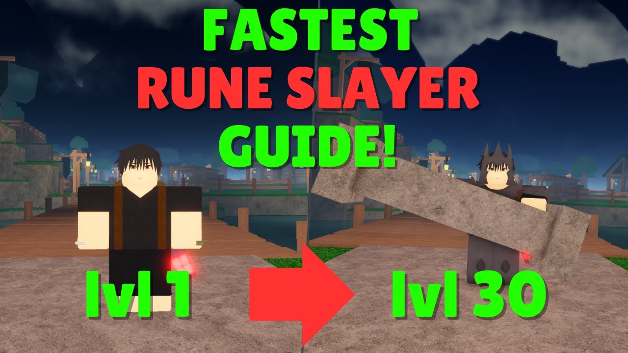FASTEST LEVEL 1 TO LEVEL 30 RUNE SLAYER GUIDE | Rune Slayer - YouTube