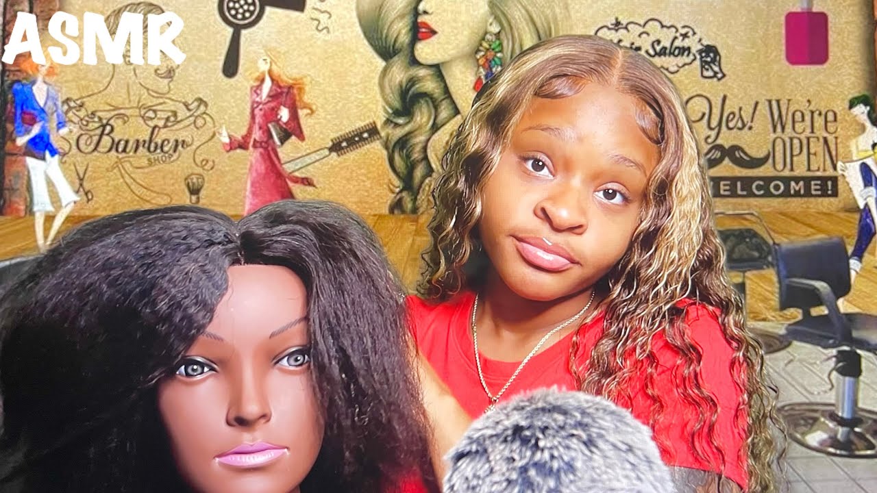 ASMR | Worst reviewed hairstylist does your braids! 🙄 - YouTube