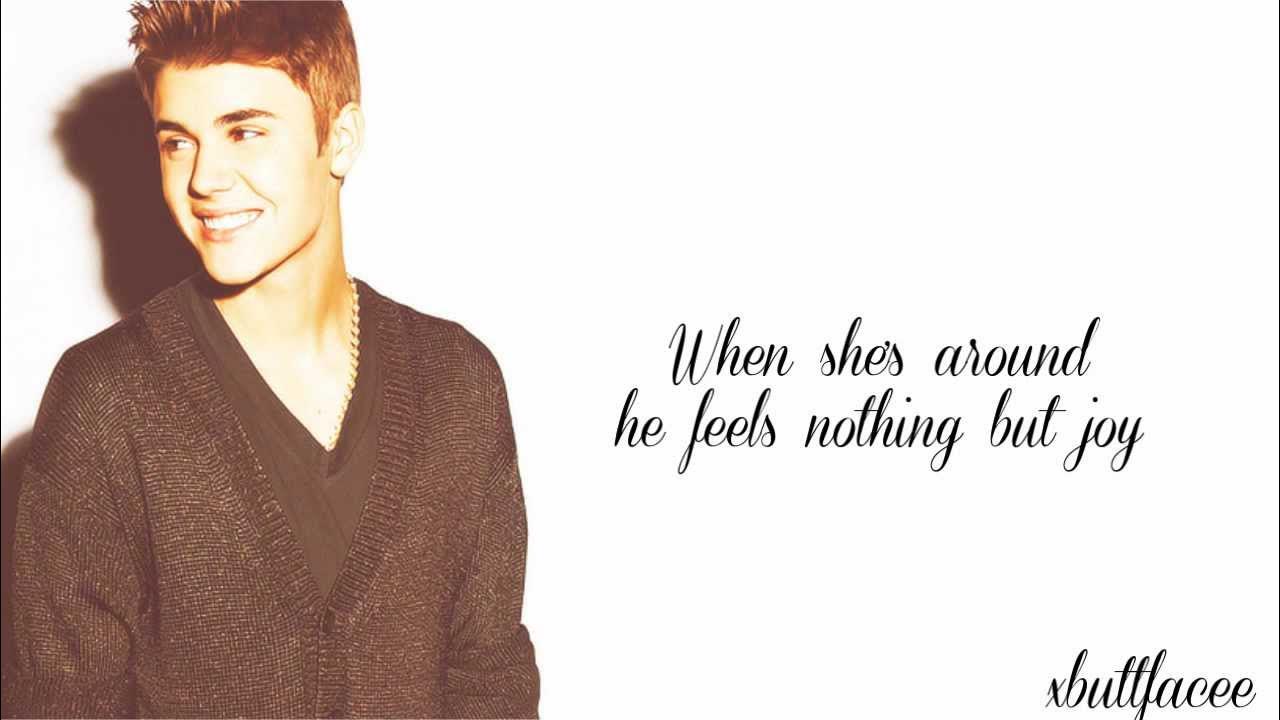 Justin Bieber Fall Lyrics On Screen Youtube