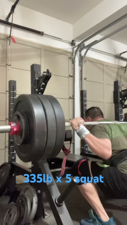 335lb x 5 squat - YouTube