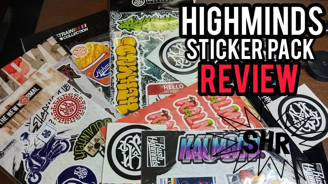 HIGH MINDS CLOTHING STICKER PACK REVIEW - YouTube