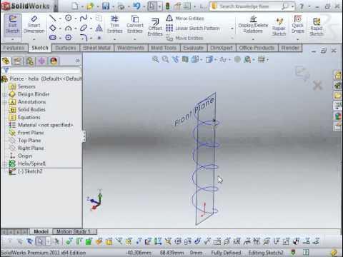 Pierce VS. Coincident sketch relations in SolidWorks - YouTube