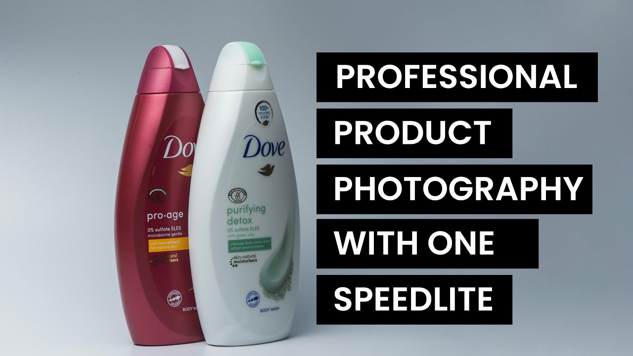Professional Product Photography With One Light (Speedlight) - YouTube