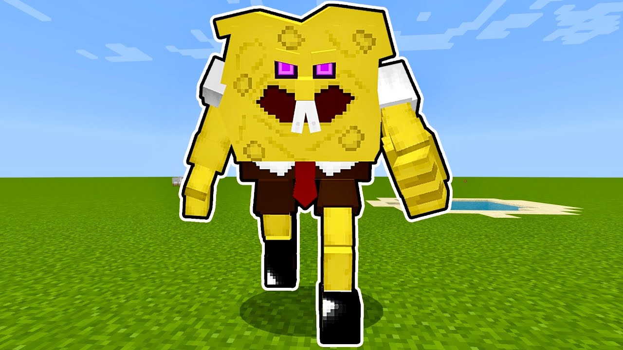 The True Ingredients ADDON in Minecraft PE Scary SpongeBob - YouTube