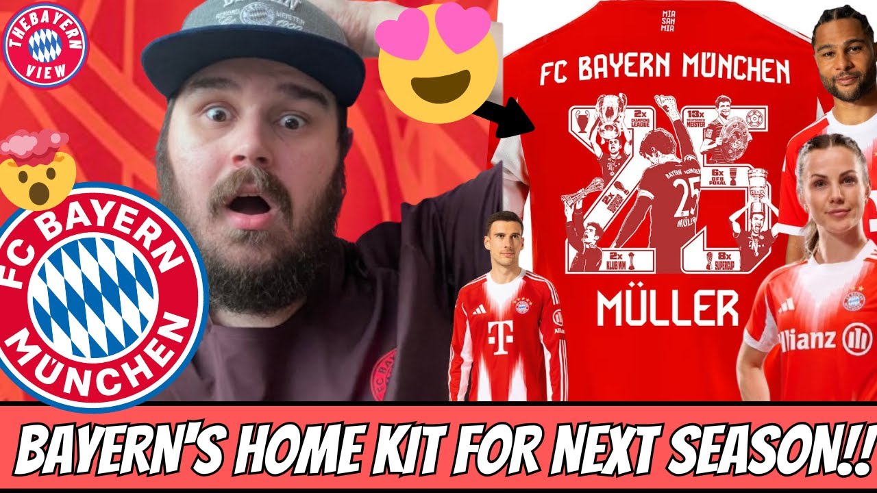 Bayern Munich's 2025/26 Home Kit IS OUT NOW!!! - OMG WOW Special Müller ...