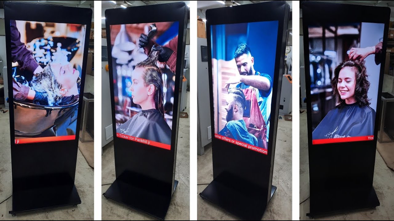 Product Demo : Digital Standee 50" Display 6' x 2.5' - YouTube