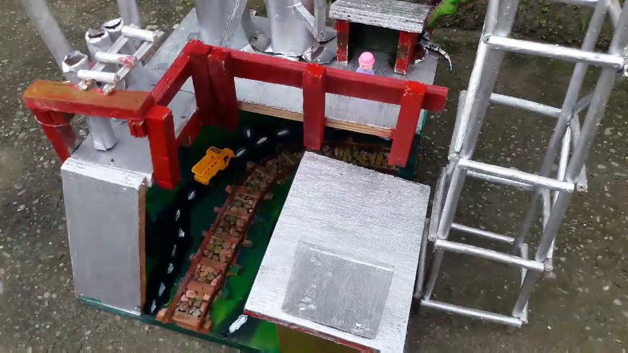 Model of steel industry for school exhibition - YouTube