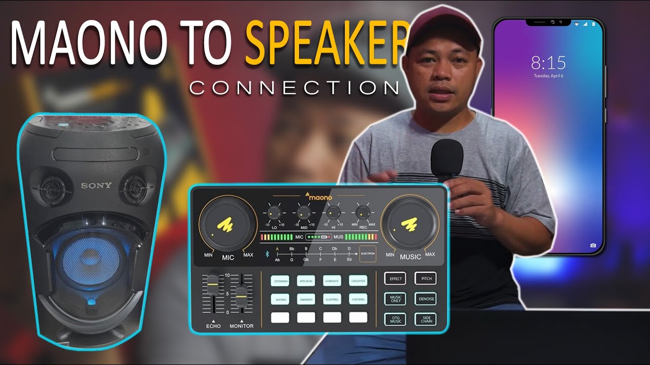 HOW TO CONNECT MAONO SOUNDCARD TO SPEAKERS - YouTube