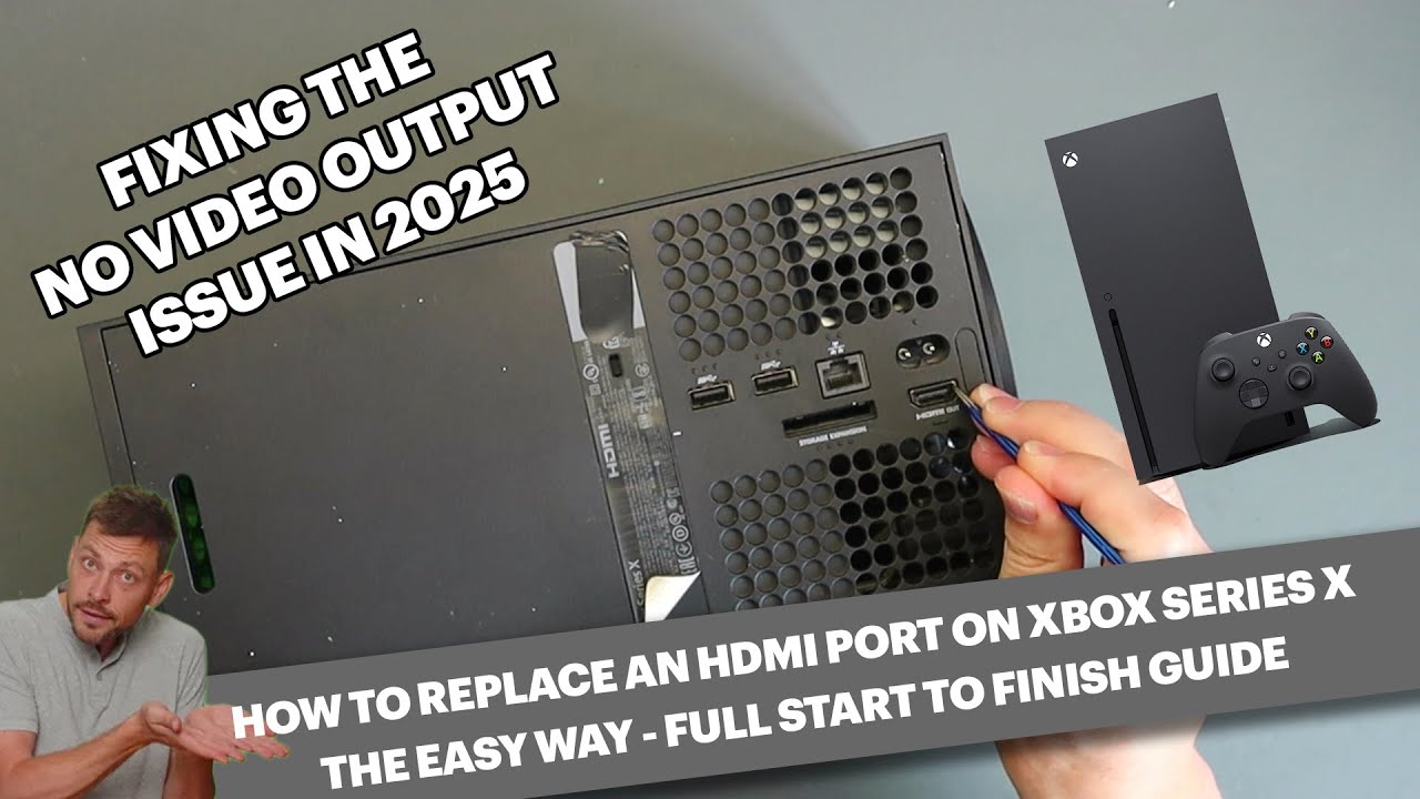 Easy way to replace an Xbox Series X HDMI Port - Simple start to finish ...