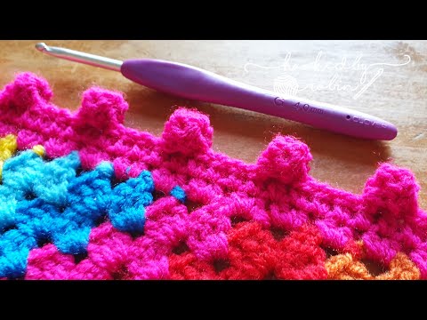 How To Crochet A Bobble Stitch Edging