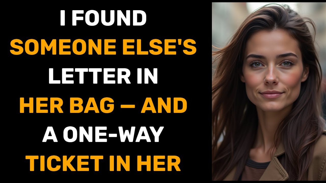 I Found Someone Else's Letter In Her Bag — And A One-way Ticket In Her ...