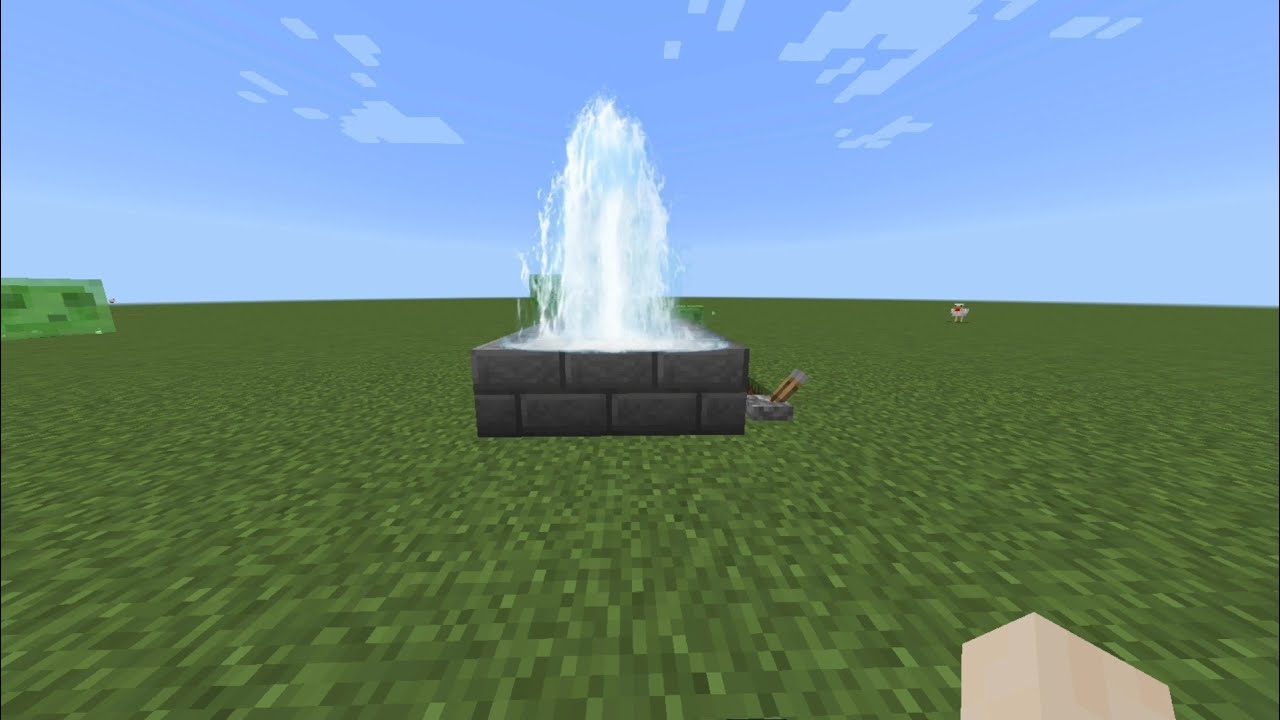 Minecraft realistic water 💦 Minecraft PE - YouTube