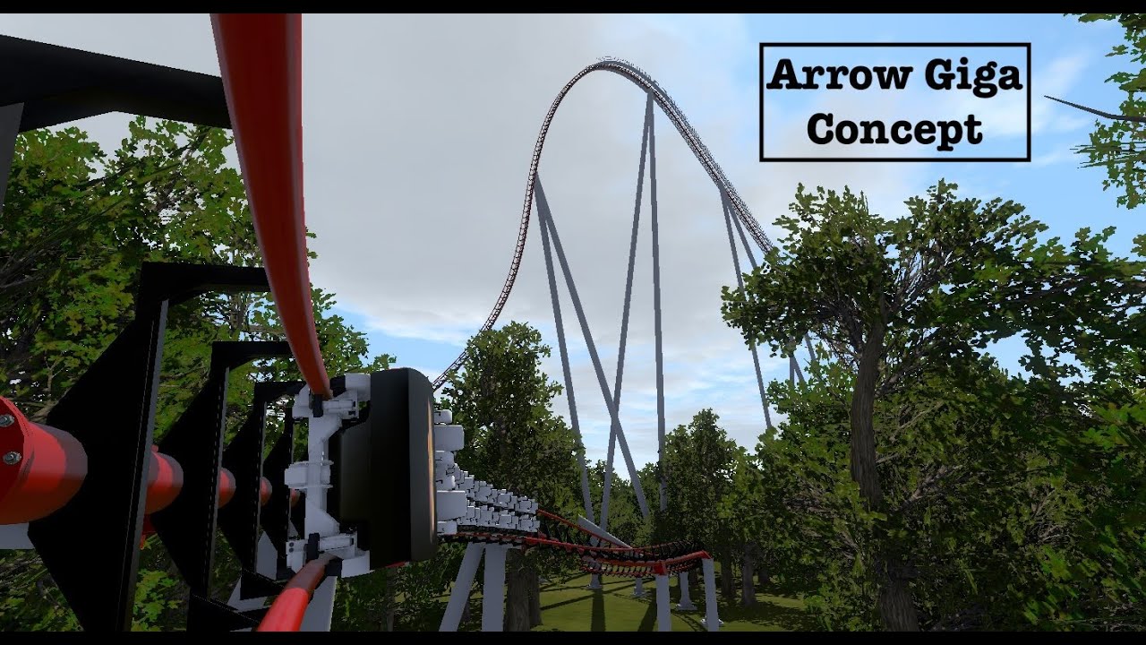 Arrow Dynamics Giga Coaster Concept - YouTube