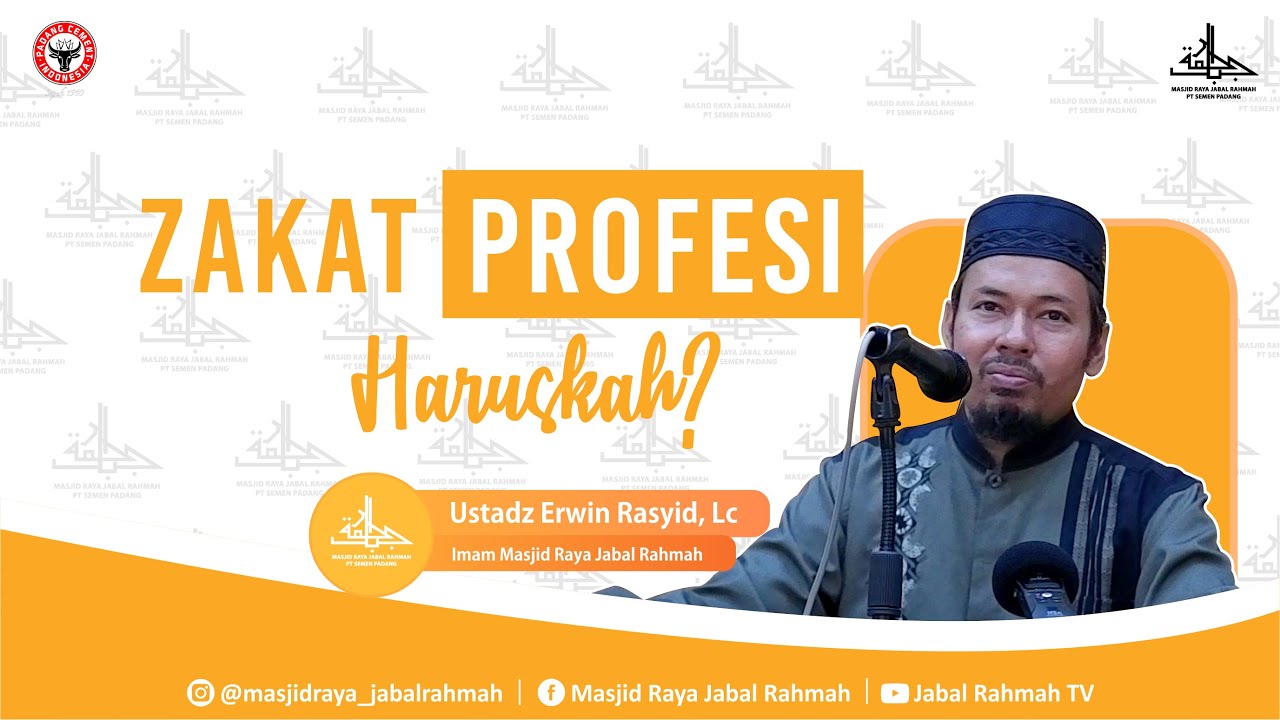 Zakat Profesi | Ustadz Erwin Rasyid, Lc - YouTube