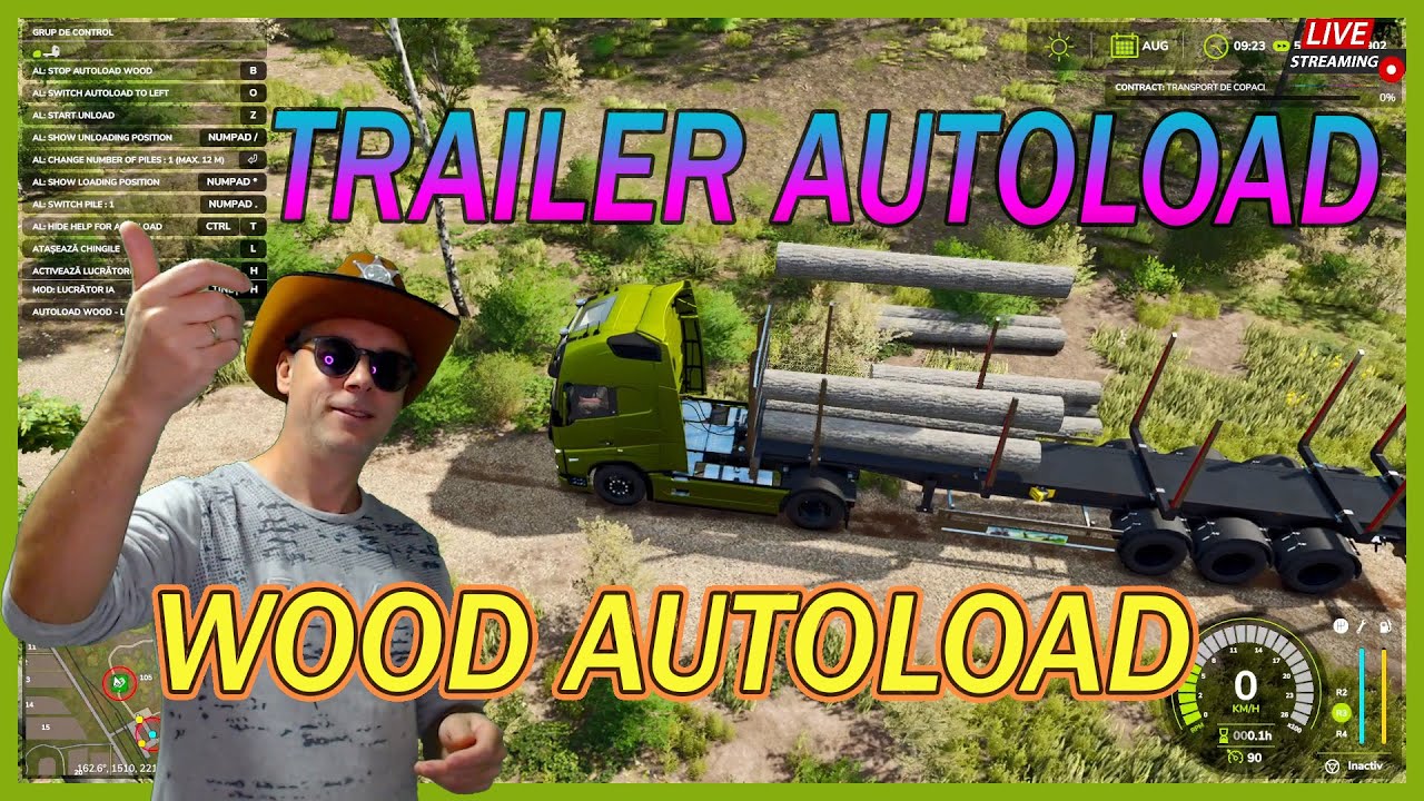 FS25 AUTOLOAD WOOD TRAILER 12m ! - YouTube