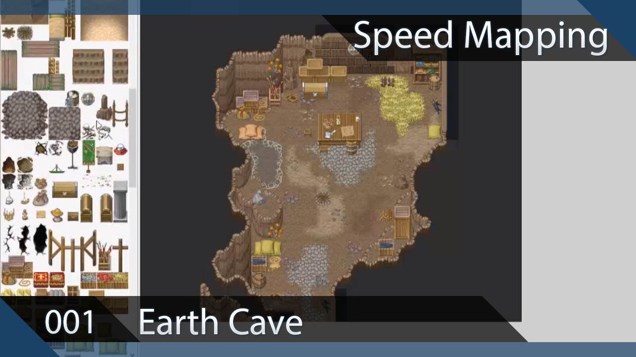 RPG Maker - Speed Mapping simple cave - YouTube