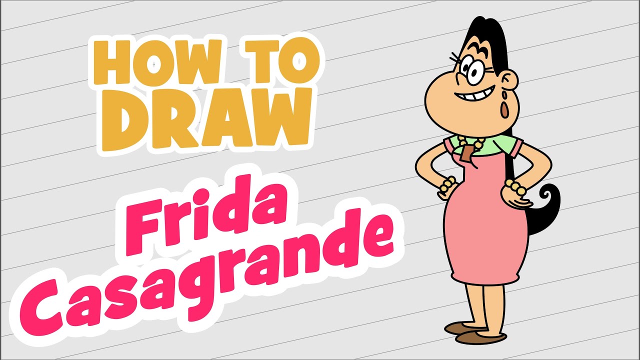 How to draw Frida Puga Casagrande - Como dibujar a Frida Puga ...