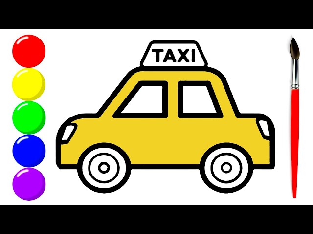 Taxi Car Drawing