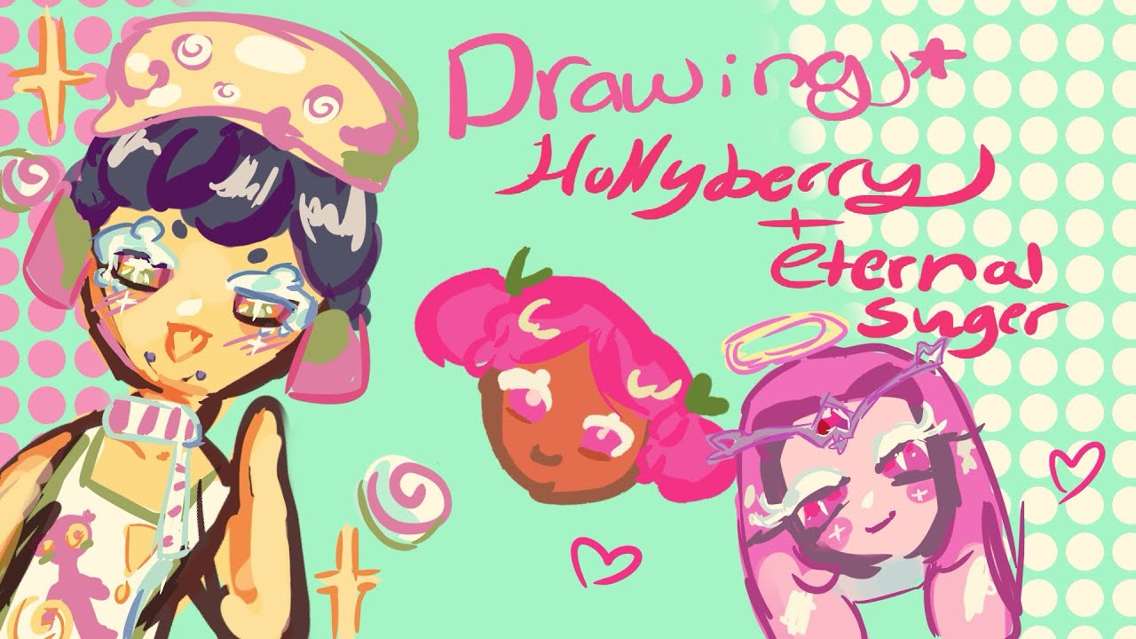 Drawing holly berry and eternal sugar🍓🍬 - YouTube
