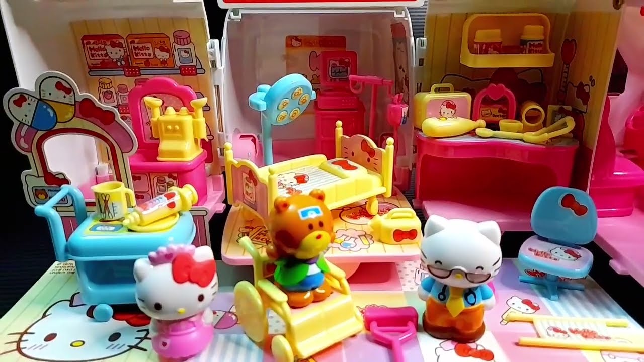 15 MINUTES SATISFYING WITH UNBOXING SANRIO HELLO KITTY AMBULANCE DOCTOR ...