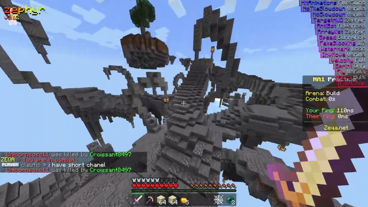 30 Min of Minecraft Bedrock Hacking (Zephyr) - YouTube