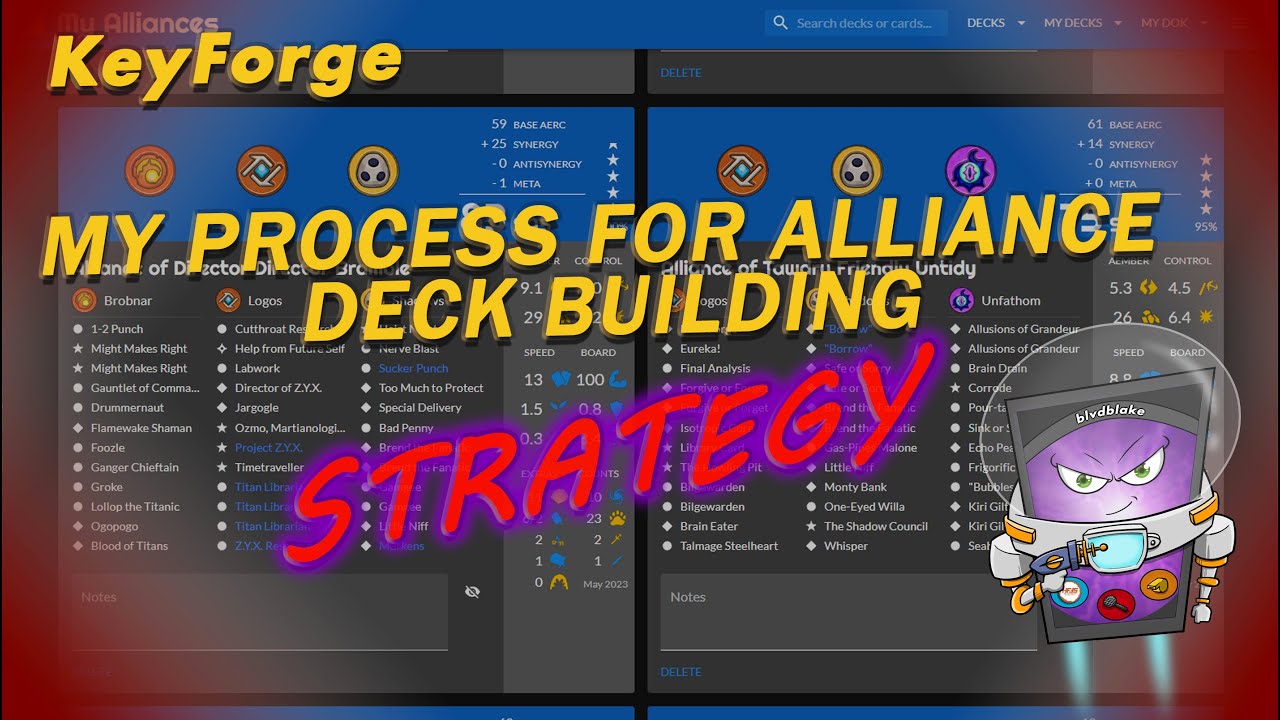 My KeyForge Alliance Building Process Revealed! - YouTube