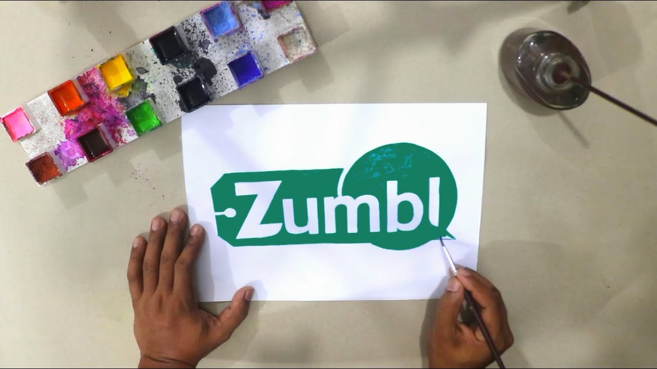 How to draw the Zumbl logo - YouTube