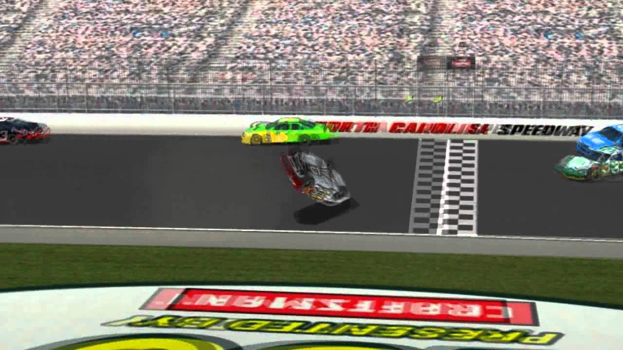 NR2003 Rockingham AI Horrible Crash - YouTube