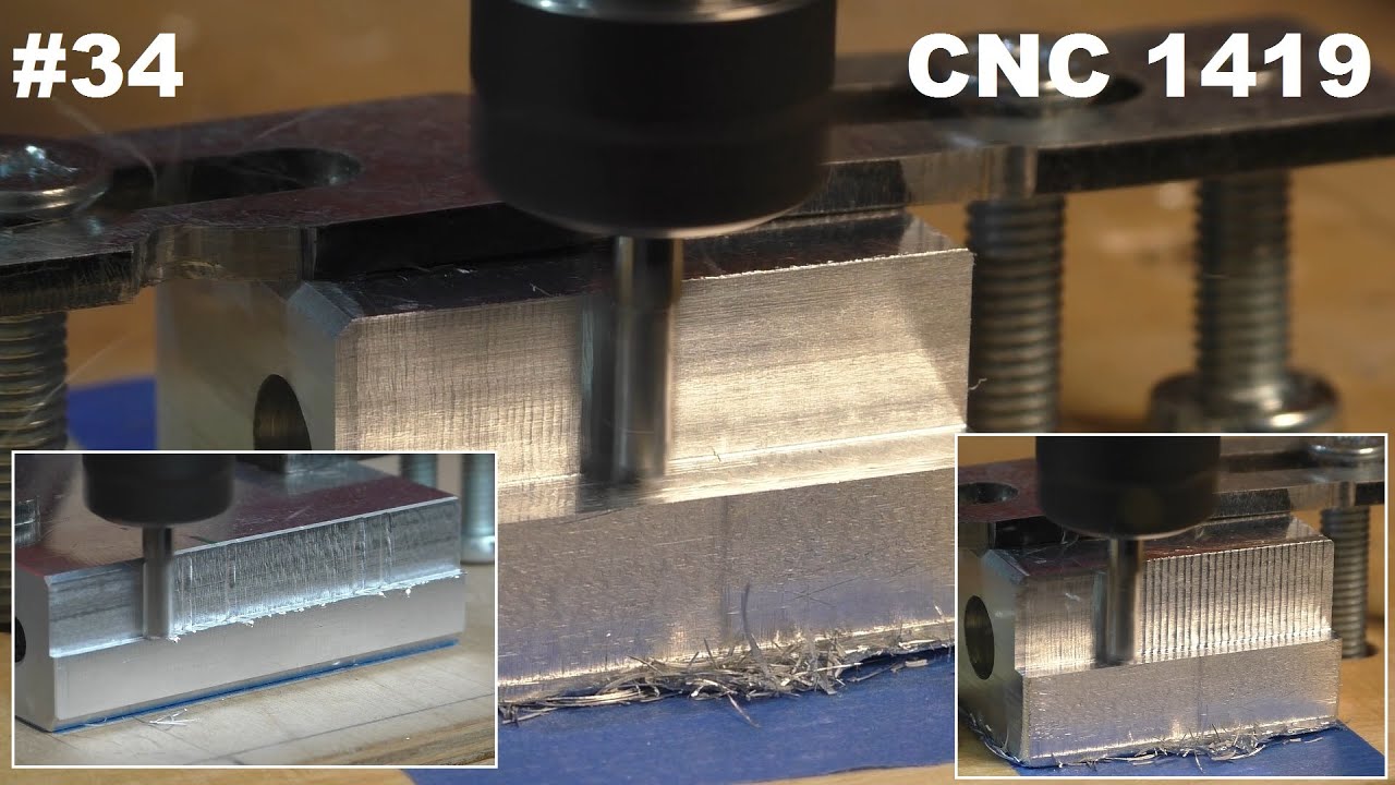 #34. CNC 1419 - Мини тест после доработки мотора шпинделя - YouTube