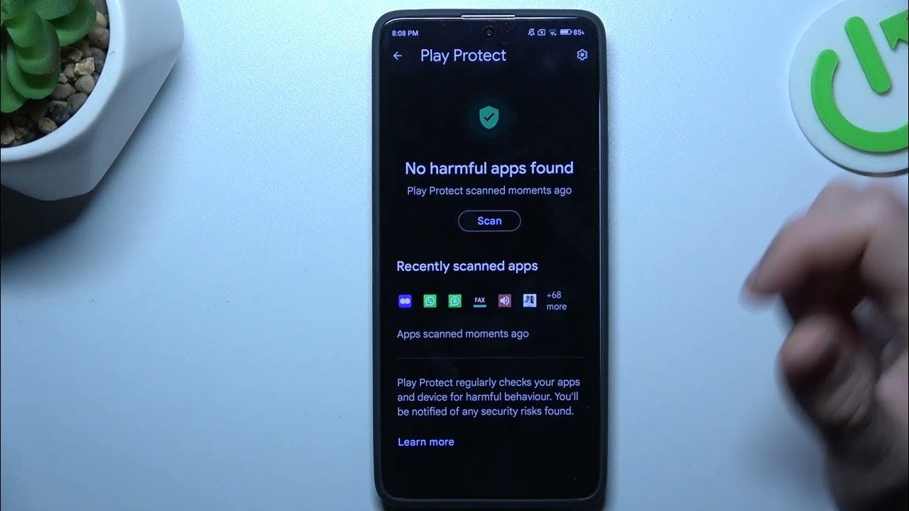 How to Perform a Scan from Harmful Apps in Redmi Note 13 Pro - Play Protect Scanner - YouTube