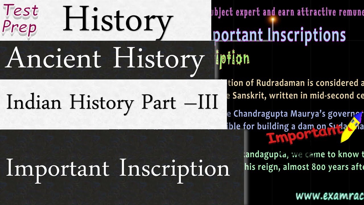 Some important inscriptions (Part-III): Sources of Ancient Indian ...