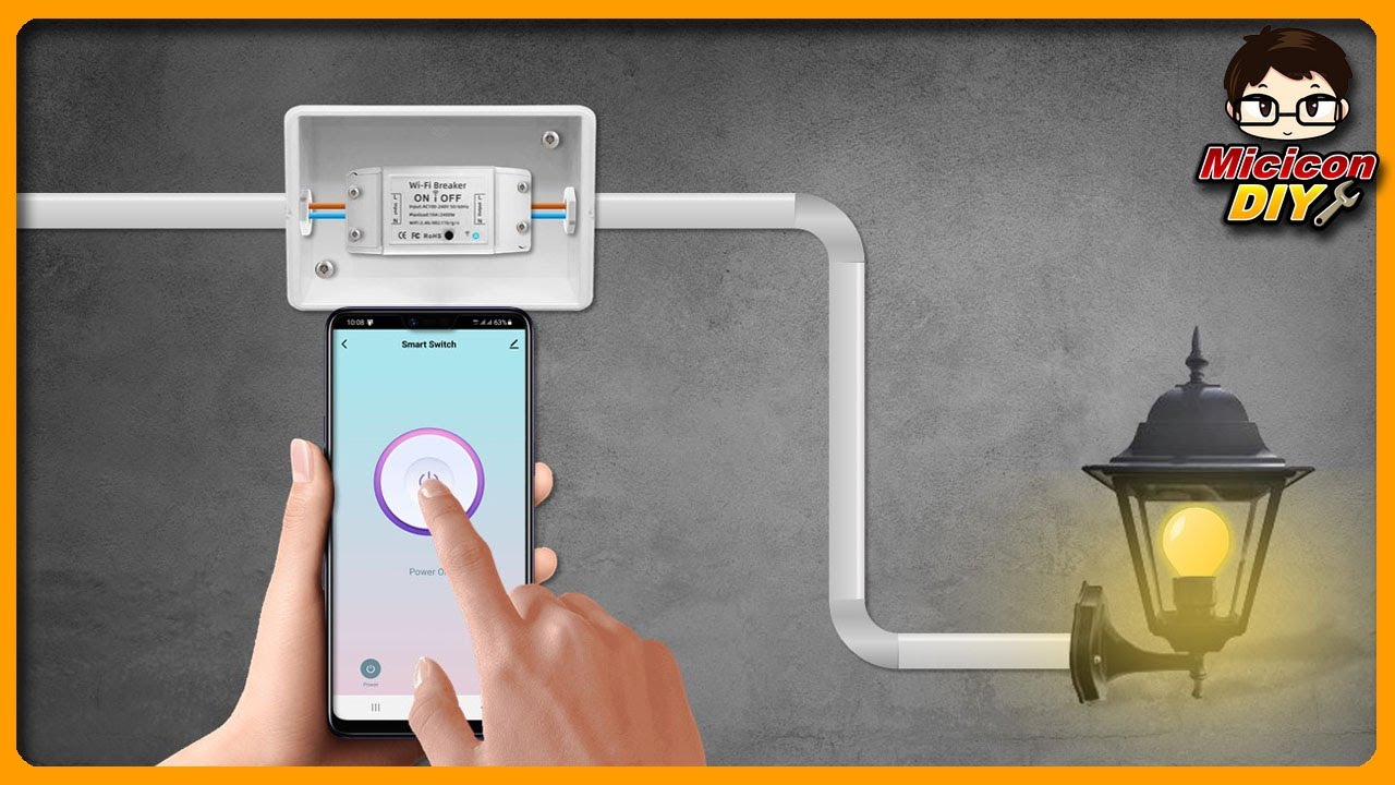 ต่อไฟบ้าน วิธีติดตั้ง ใช้งาน wifi smart switch แอพ Smart Life - YouTube