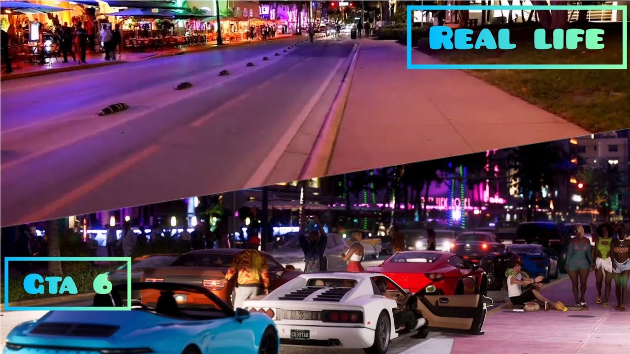 gta 6 trailer real life reference - YouTube