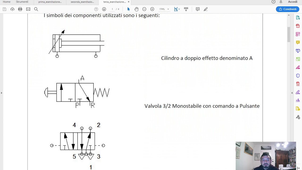 3 esercitazione - Cilindro Doppio Effetto e Valv. 5/2 - YouTube