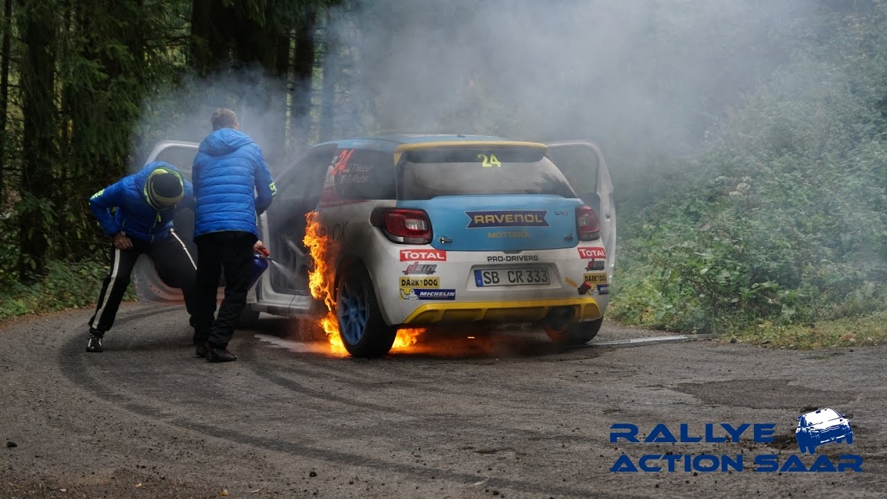Rallye de Luxembourg 2016 | Car on Fire - YouTube