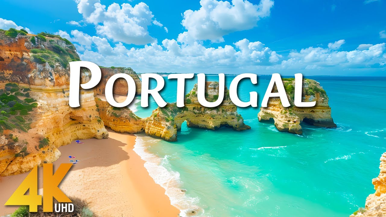 FLYING OVER PORTUGAL (4K) - Amazing Beautiful Nature Scenery With ...