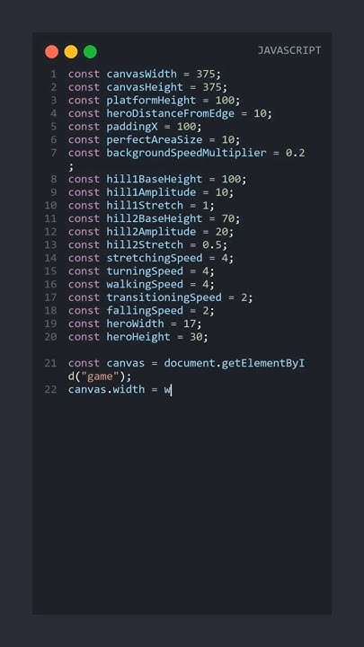 How to create a stick hero with javascript - YouTube