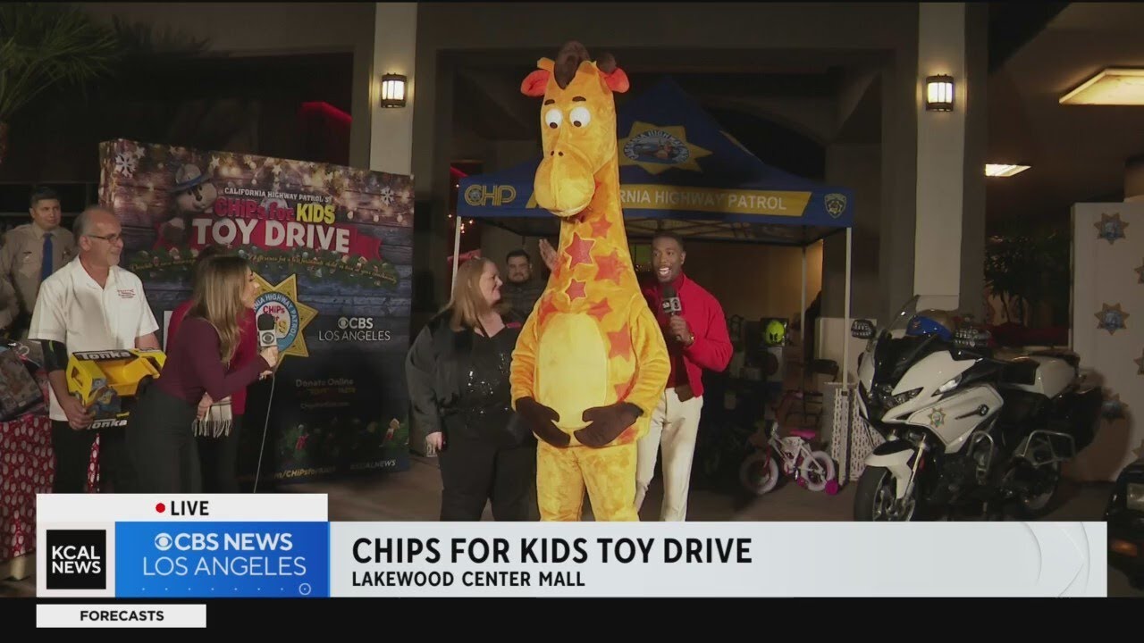 Stores and restaurants chip in to the CHiPs for Kids toy drive - YouTube