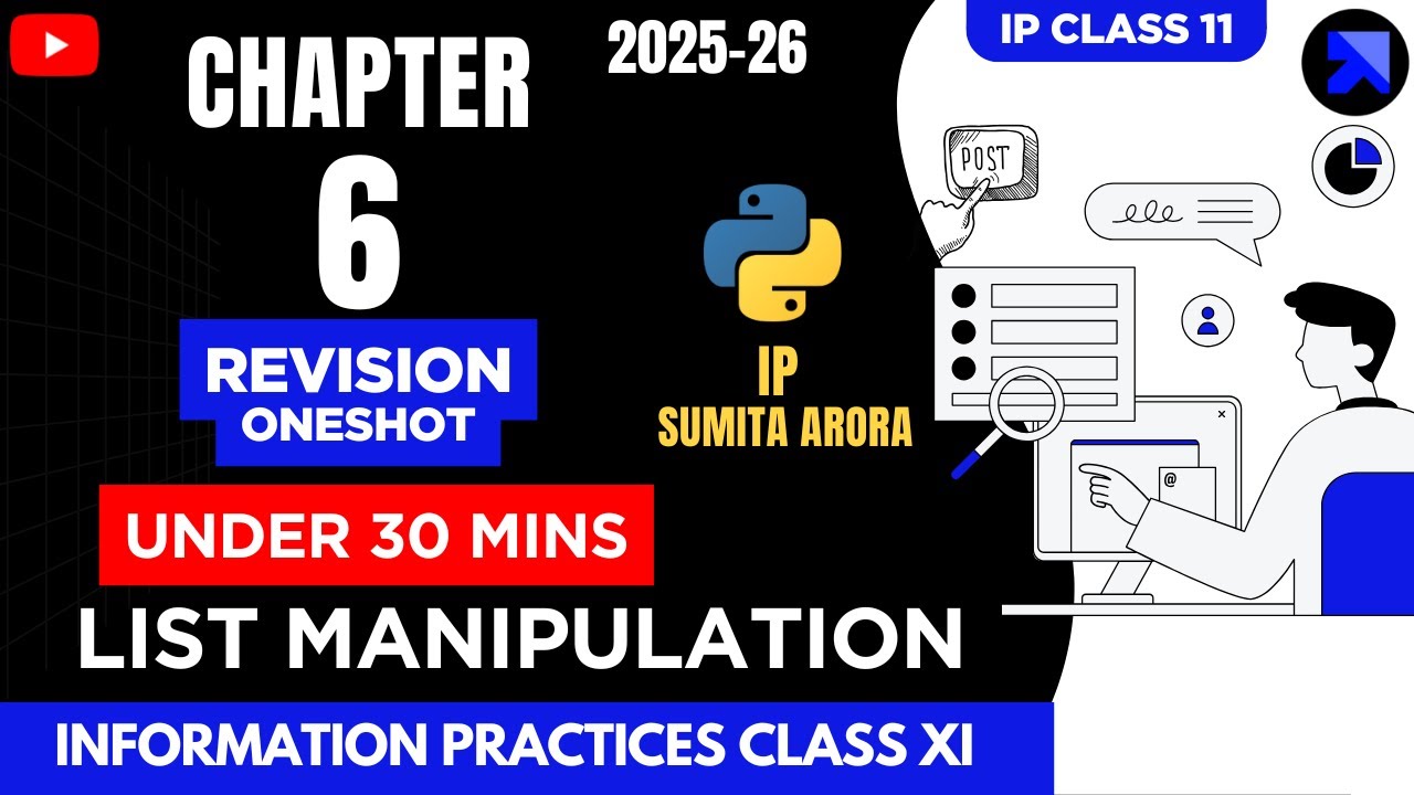 REVISION ONESHOT Lists Chapter 6 Class 11 IP | Sumita Arora | SoloBird Academy | #ip #cs # ...