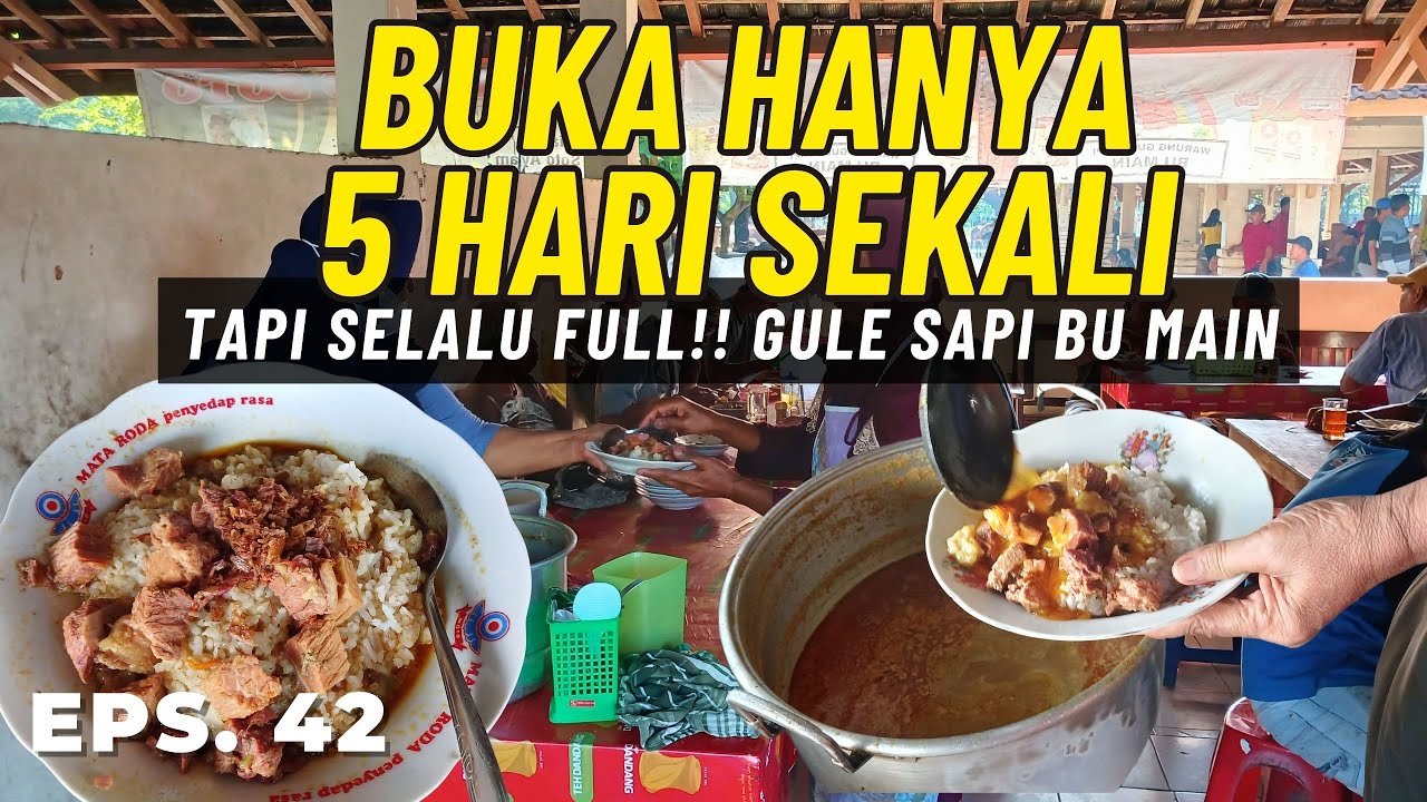 Hanya Buka Tiap Pasaran Pahing, Gule Sapi Bu Main Pasar Hewan ...