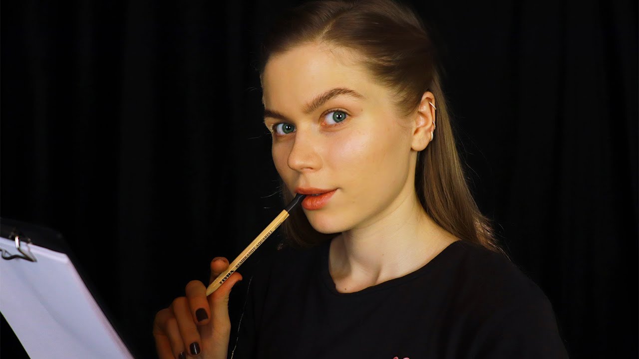 ASMR Drawing Your Portrait. 3D Sketching Sounds Around You. RP, Personal Attention - YouTube