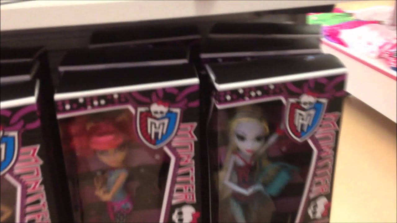 Shopping for monster high dolls at Target and Justice - YouTube