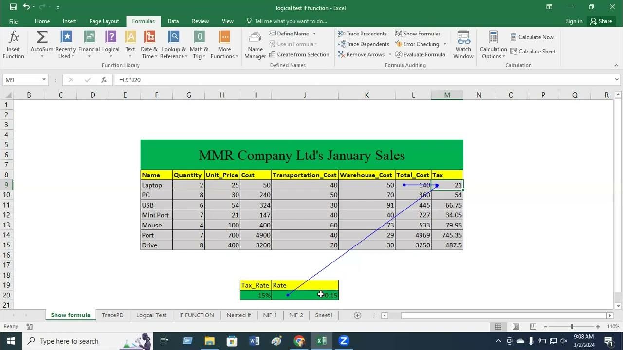 How to find out precedents and dependents in MS Excel|| MS Excel Bangla||DIU||MIS - YouTube