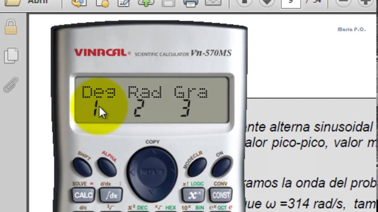 Calculadora en Grados y Radianes - YouTube