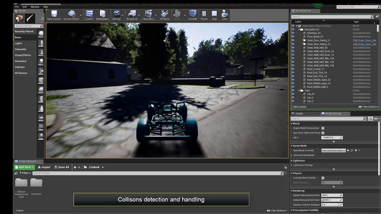 Basic car in AirSim - YouTube