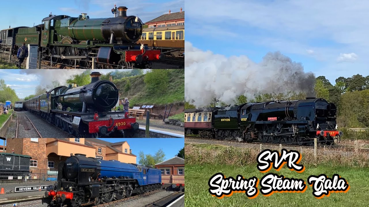 Severn Valley Railway - Spring Steam Gala 2024 | 9 Locos - 8 Locations ...