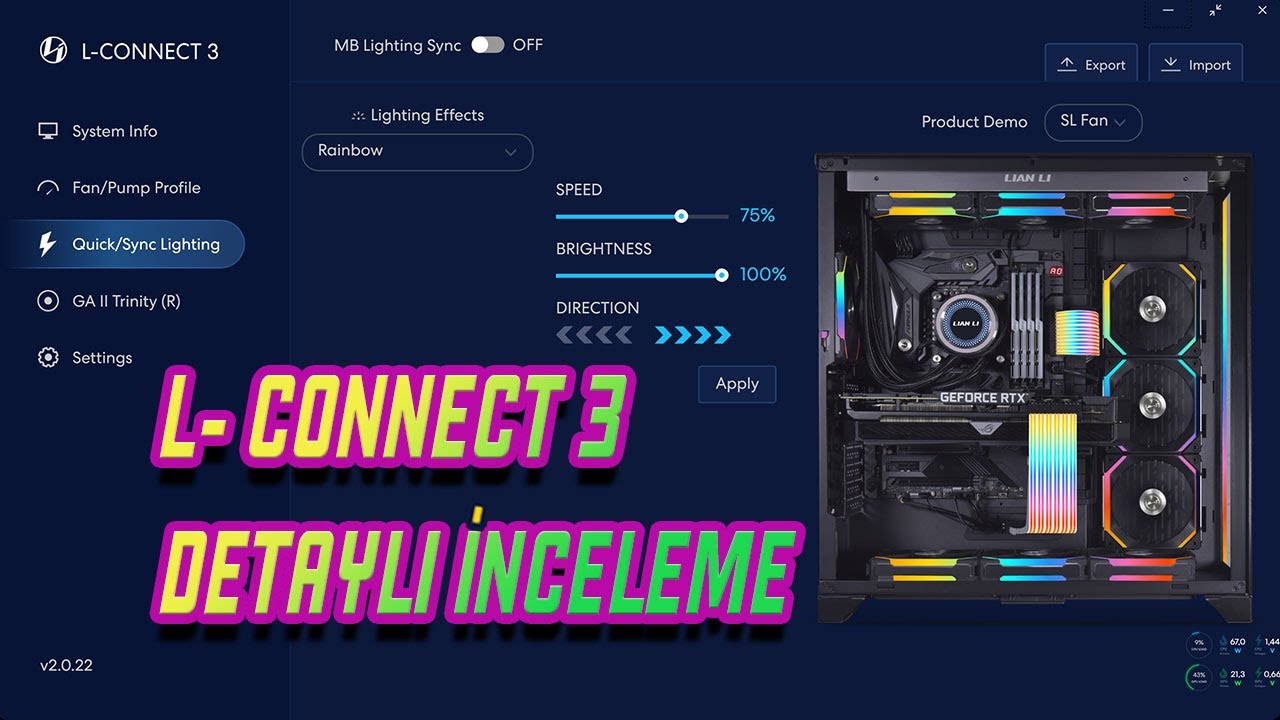 L-Connect 3 Nedir? Nasıl Kullanılır? | Lian Li Fan & RGB Kontrolü (Adım ...