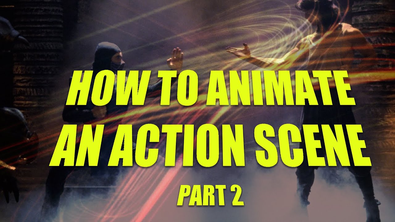 How to animate a simple action scene: Part 2 (Inbetweens) - YouTube